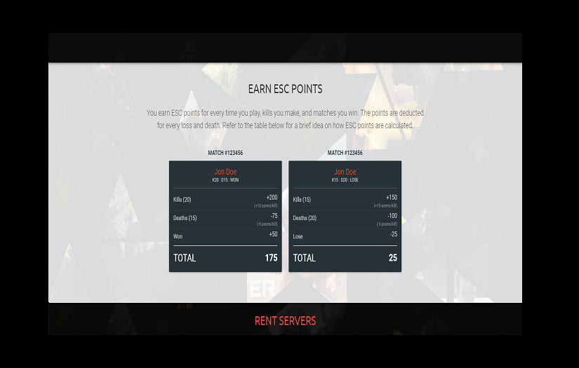 iTreeni - eSport Colosseum - Point Table - iTreeni