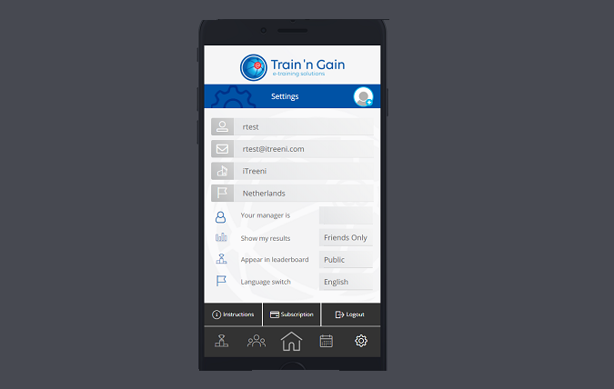 iTreeni - Train N Gain - Profile - iTreeni