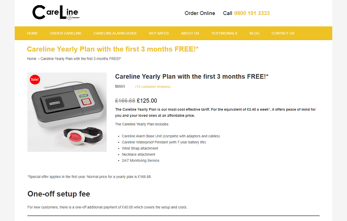 CareLine - Product Detail - iTreeni