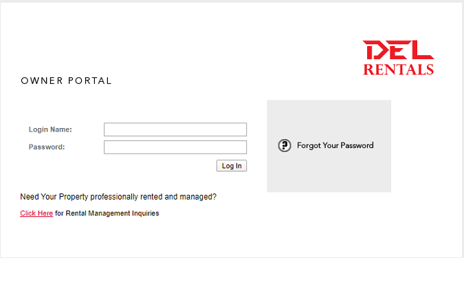 Del Rental - Login - iTreeni
