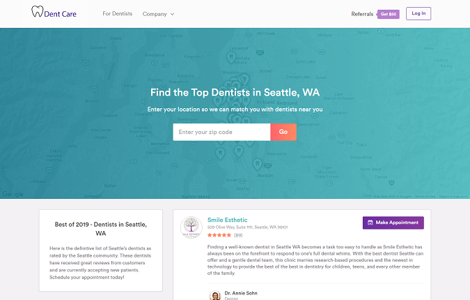 iTreeni - Dentcare - Dentist Listing - iTreeni