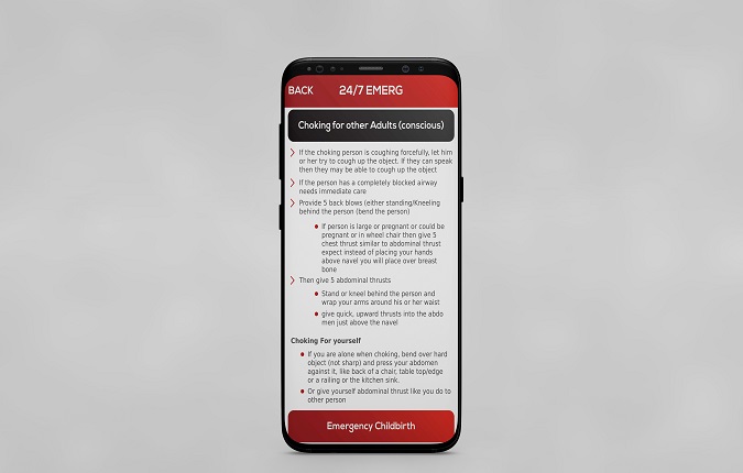 iTreeni - Emergency Help - Manual Detail - iTreeni